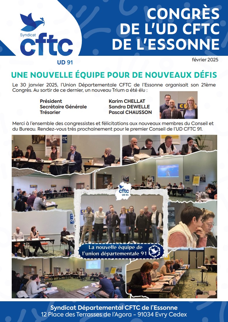 Une nouvelle équipe à l'UD 91 ! - cftc-idf